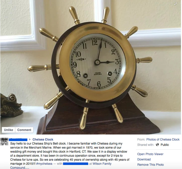 SHOW US YOUR CHELSEAS! – Chelsea Clock