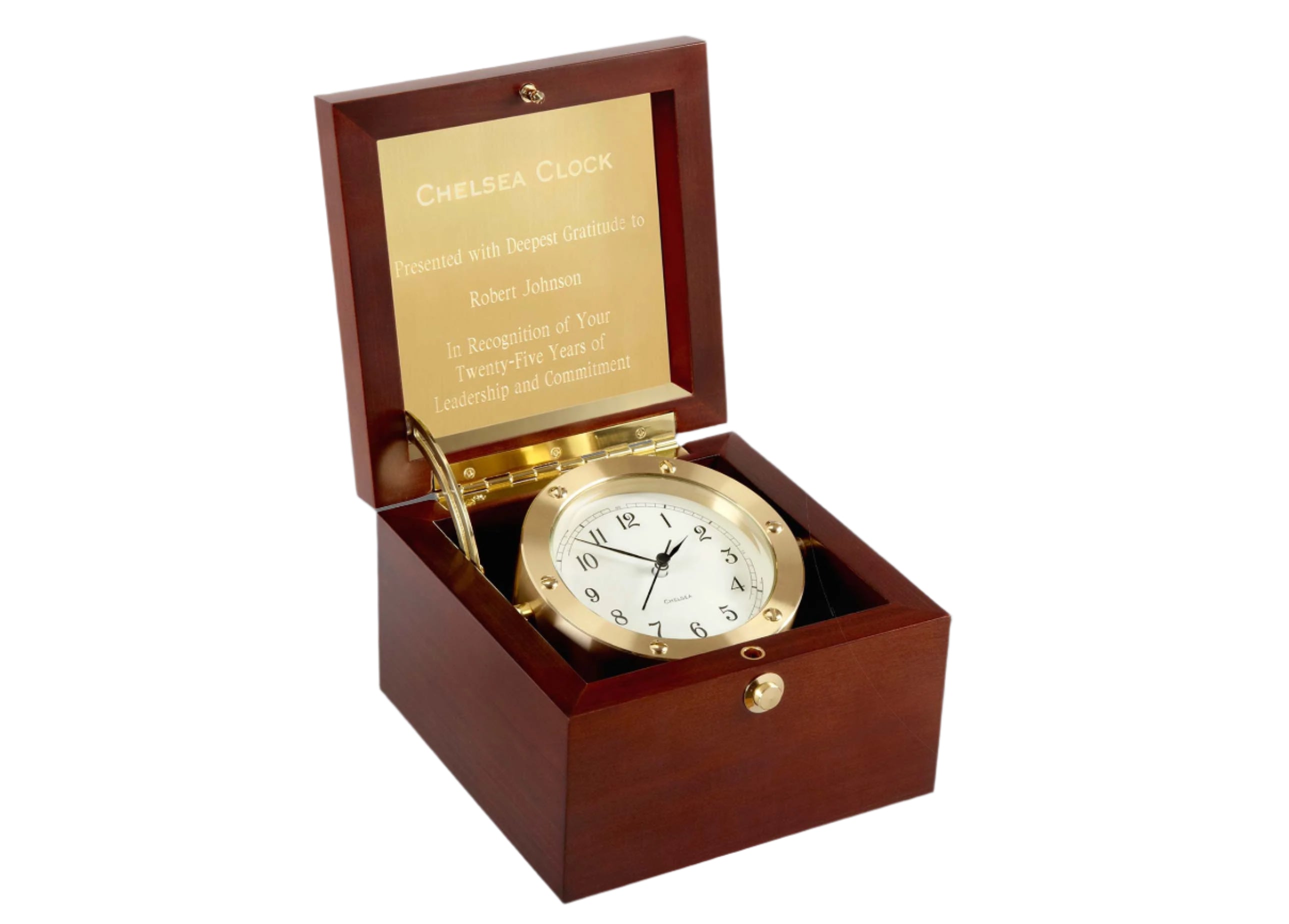 Chelsea Boardroom Clock - Three-Inch Brass Desk Clock – Chelsea Clock