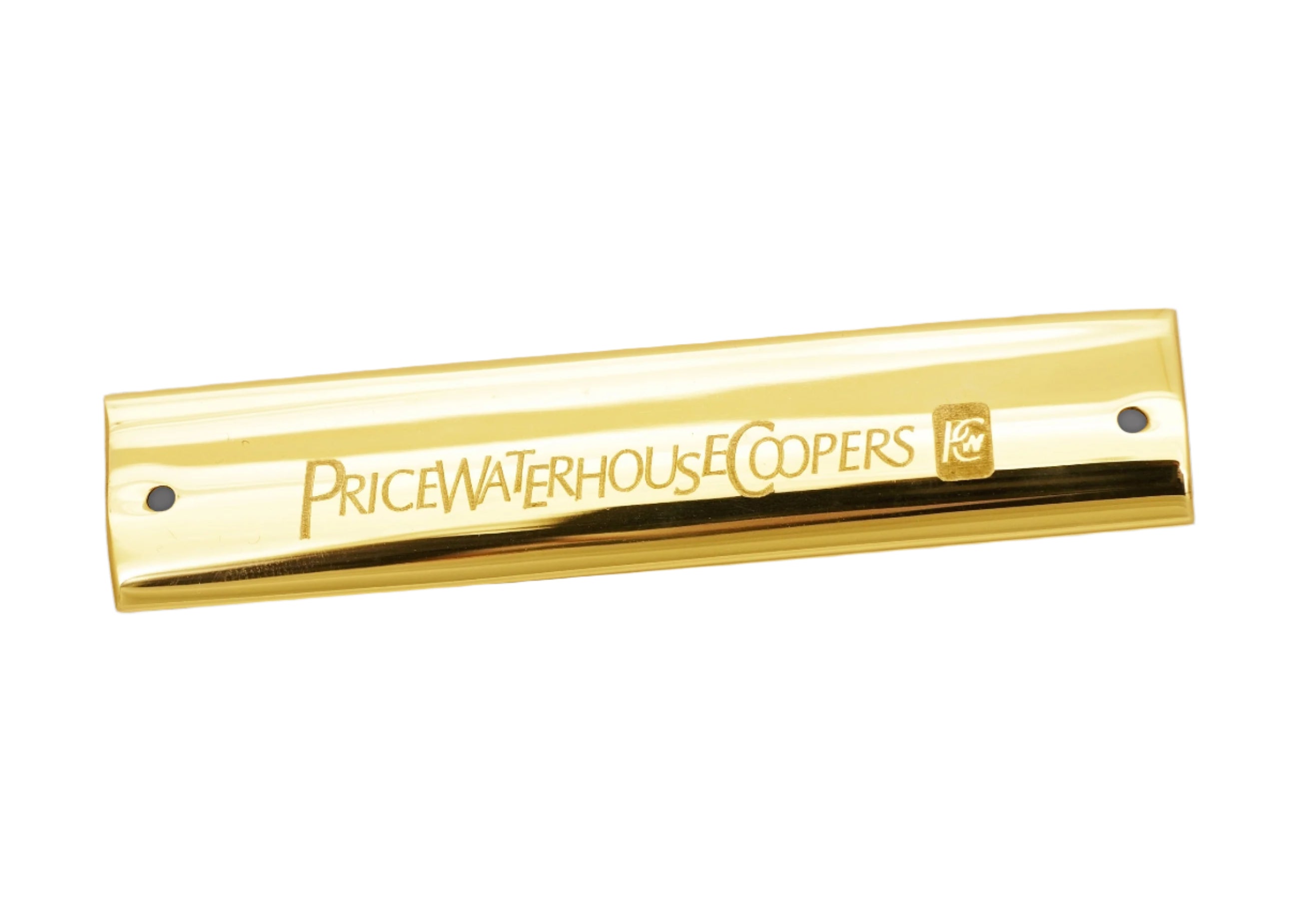 Curved Brass Engraving Nameplate | Chelsea Clock