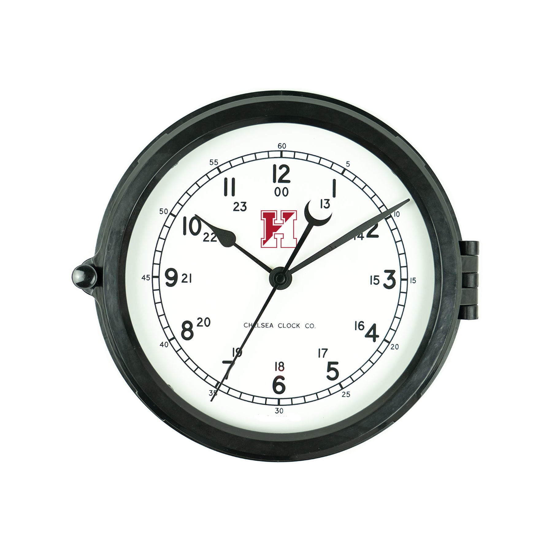 Naval Deck Clock | Harvard University | Diagonal Logo | Chelsea Clock
