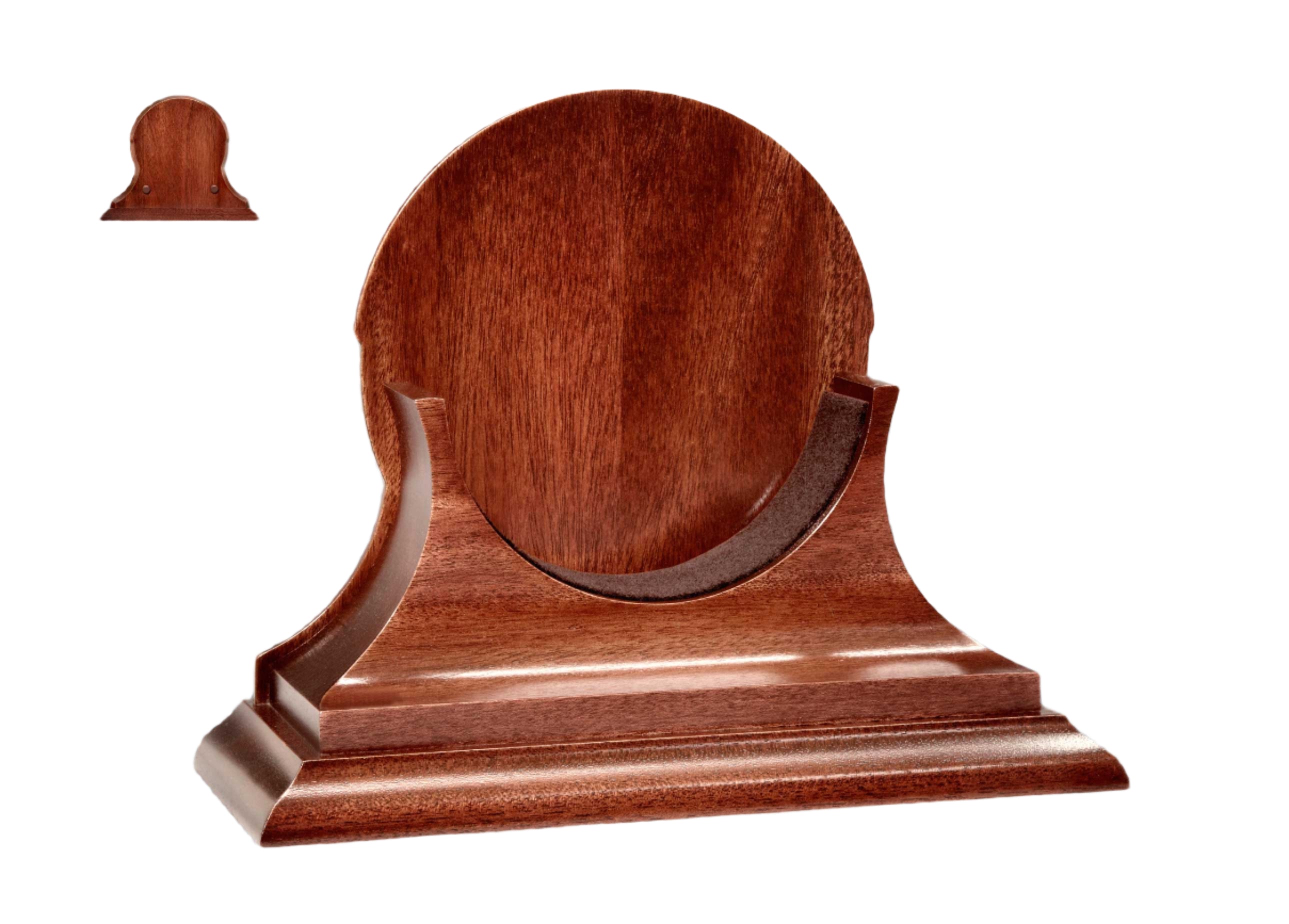 4 1/2" Traditional Mahogany Clock Base | Chelsea Clock