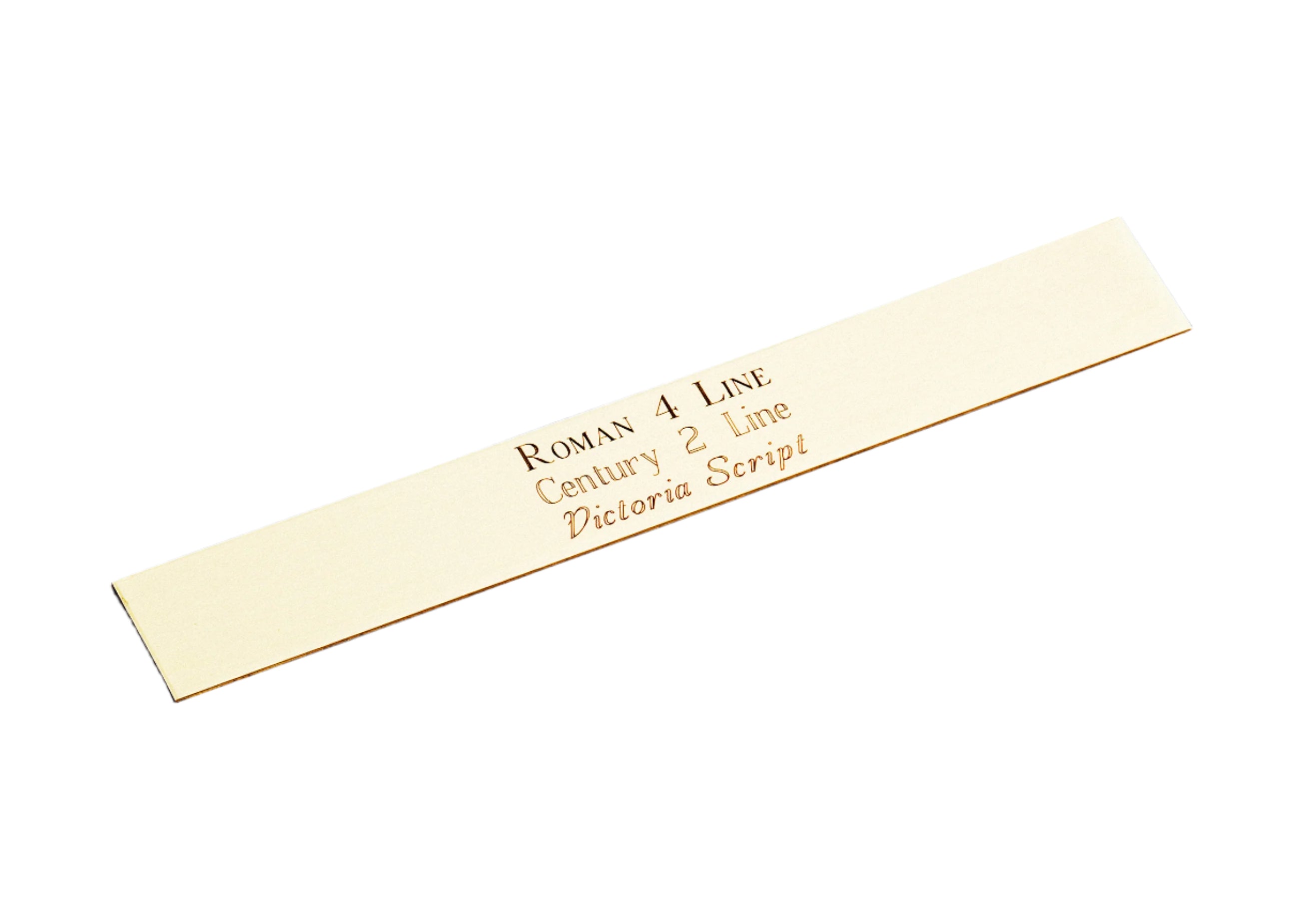 Narrow Flat Brass Engraving Plate - Chelsea Clock