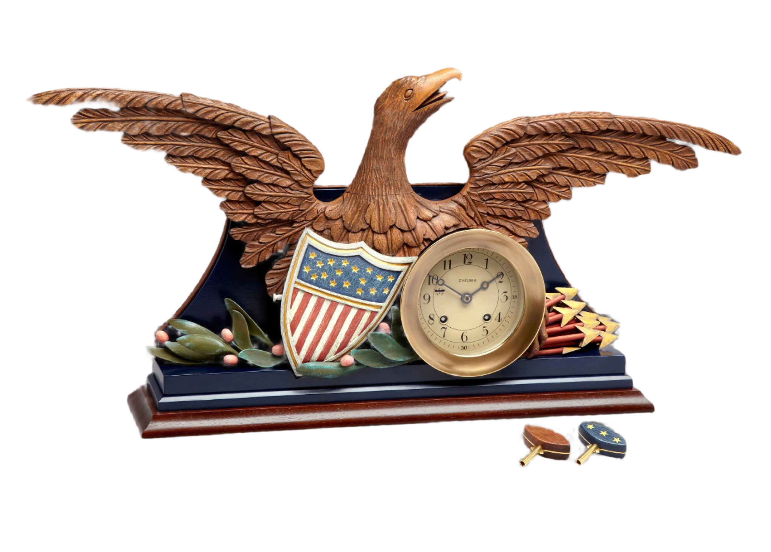 Limited Edition McIntire Eagle Clock | Chelsea Clock